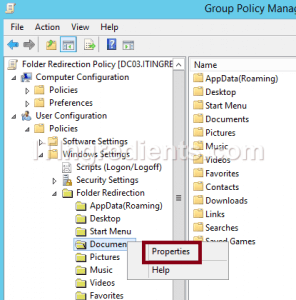 How to Setup Server 2012 Folder Redirection Group Policy