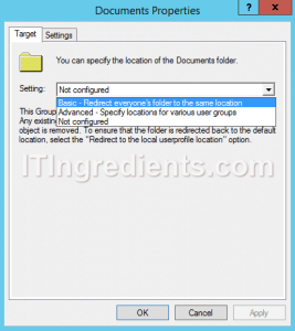 How to Setup Server 2012 Folder Redirection Group Policy