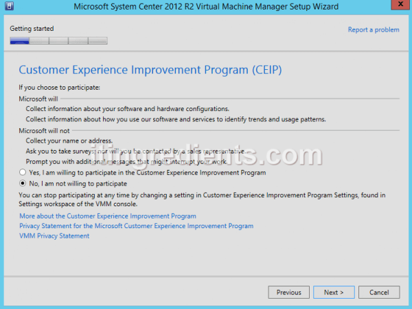 How to Install SCVMM 2012 R2 on Windows Server 2012 R2