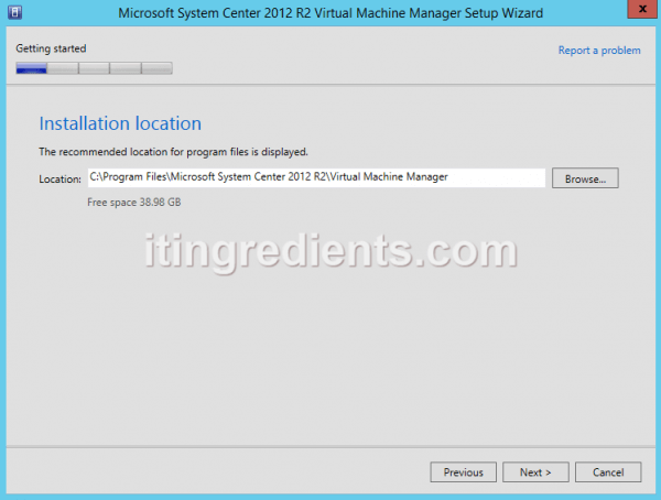 How to Install SCVMM 2012 R2 on Windows Server 2012 R2