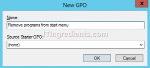 Remove Program from Start Menu using Group Policy