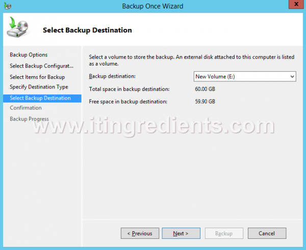 How to take System State Backup in Windows Server 2012 R2