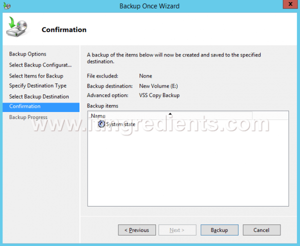 How To Take System State Backup In Windows Server 2012 R2