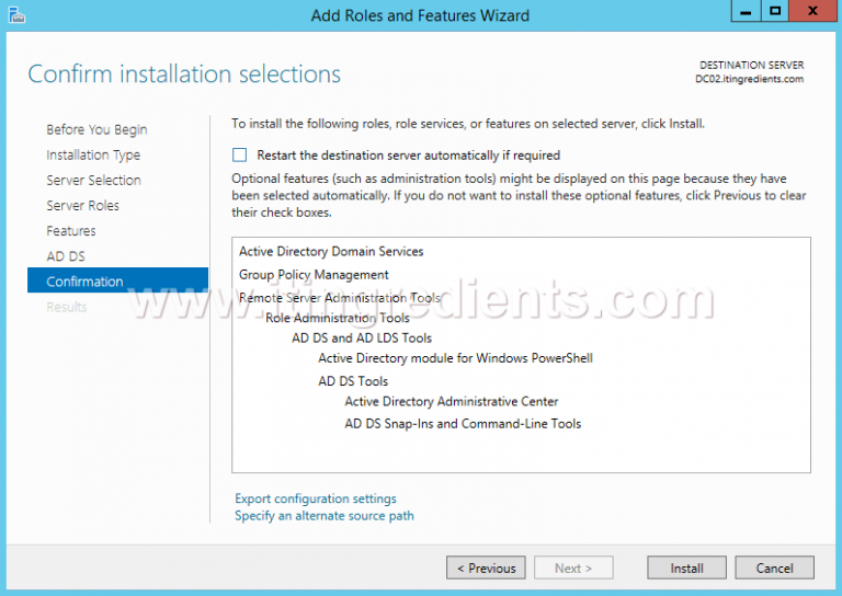 How to Promote Domain Controller using IFM in Server2012