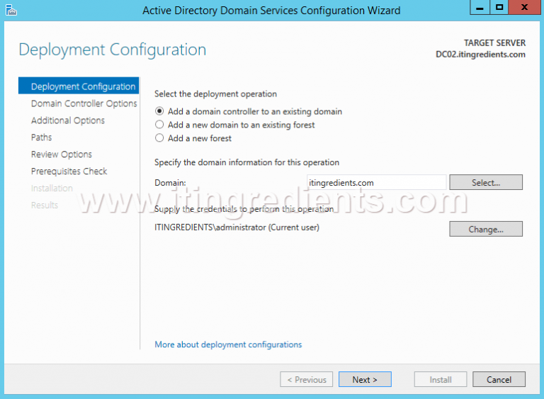 How to Promote Domain Controller using IFM in Server2012