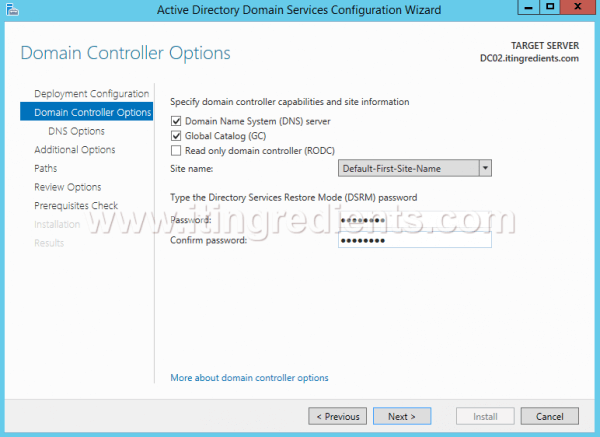 How to Promote Domain Controller using IFM in Server2012