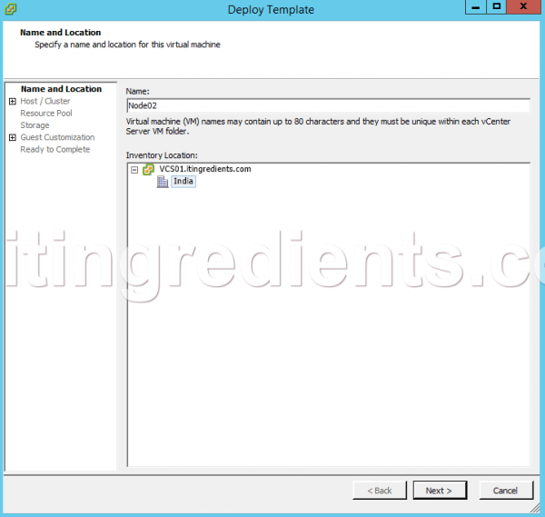 How to deploy Virtual Machine using template in vCenter Server