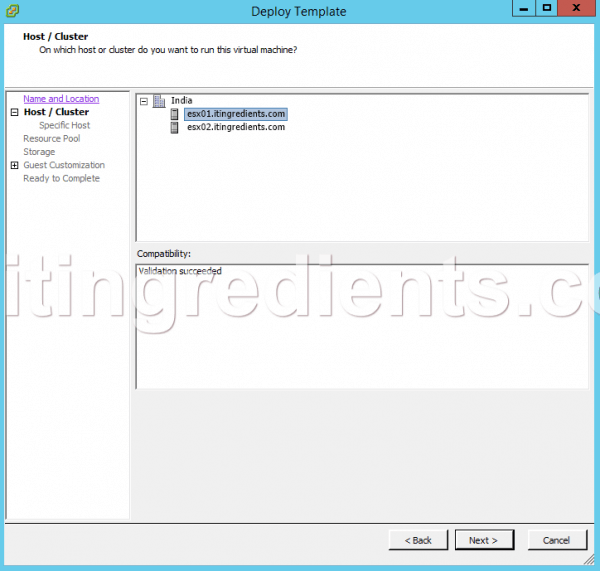How to deploy Virtual Machine using template in vCenter Server
