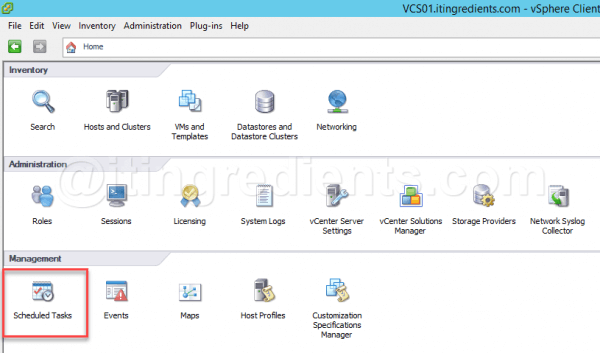VMware Scheduled Task to Power-Off and Power-On Virtual Machine