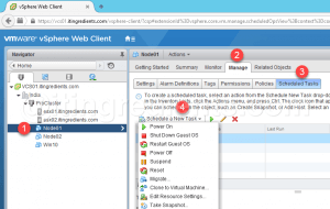 VMware Scheduled Task to Power-Off and Power-On Virtual Machine