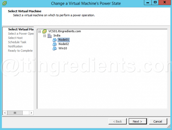 VMware Scheduled Task to Power-Off and Power-On Virtual Machine