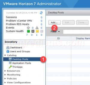 How to Create Desktop Pool in VMware View - Step 5